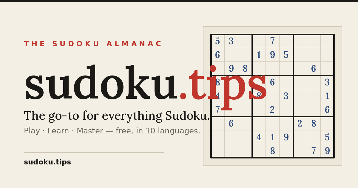 Sudoku.tips — Free Online Sudoku, Every Level